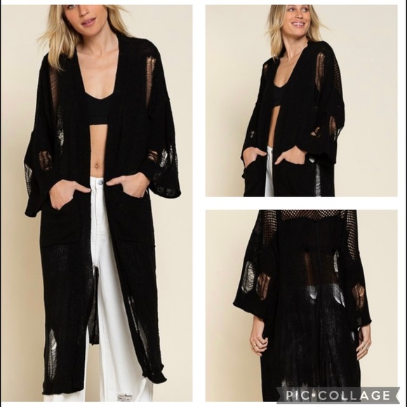 POL | Sweaters | Nwt Pol Distressed Cardigan Very Relaxed Fit L Will ...